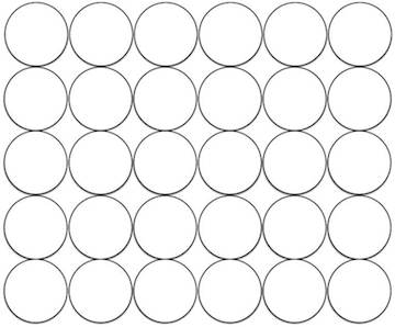 30 circles